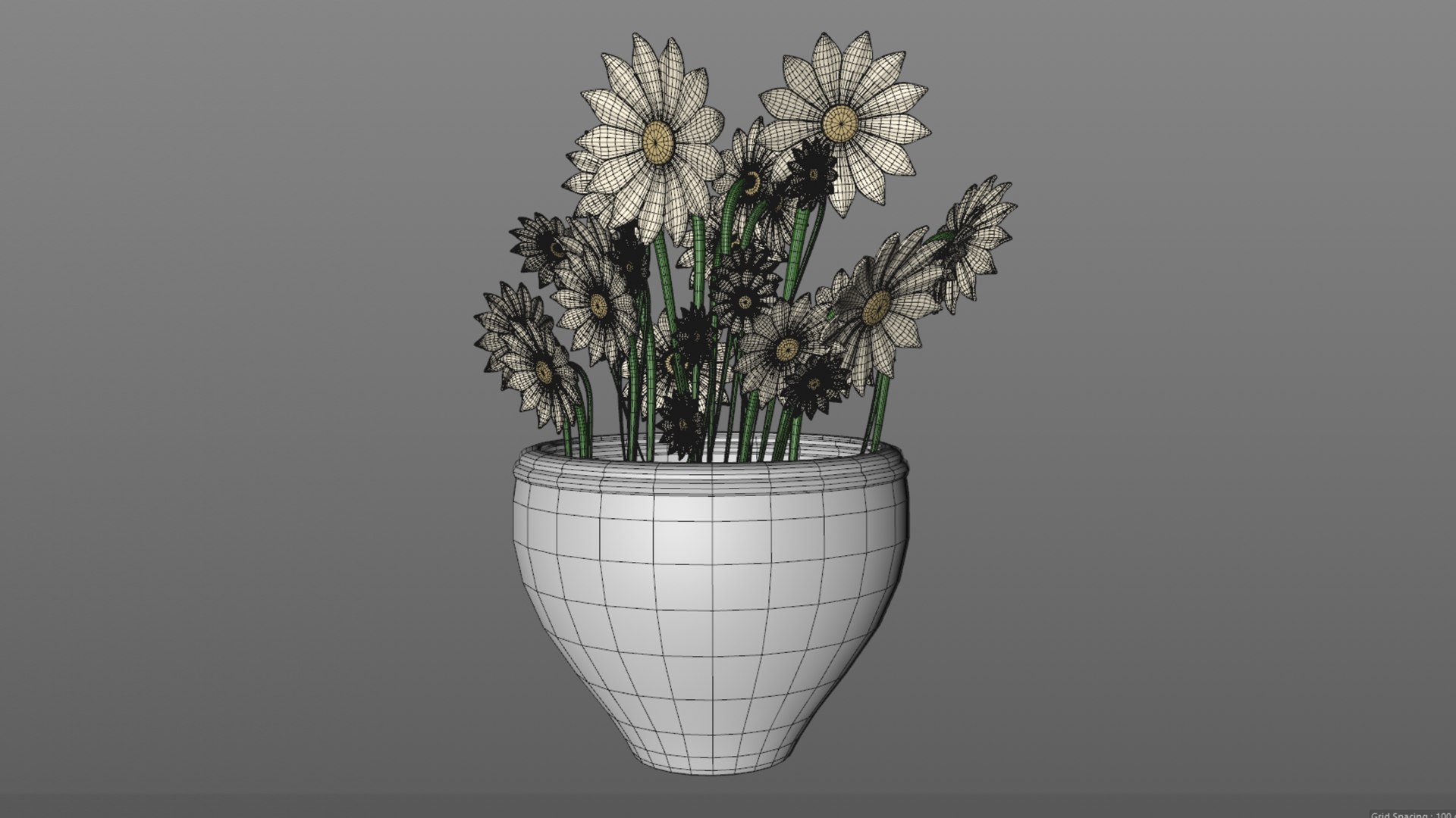 3D Cartoon Daisy - TurboSquid 1948337