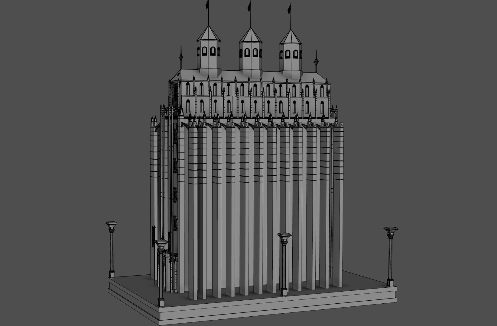 Ancient Tower Castle 3D Model - TurboSquid 2042830