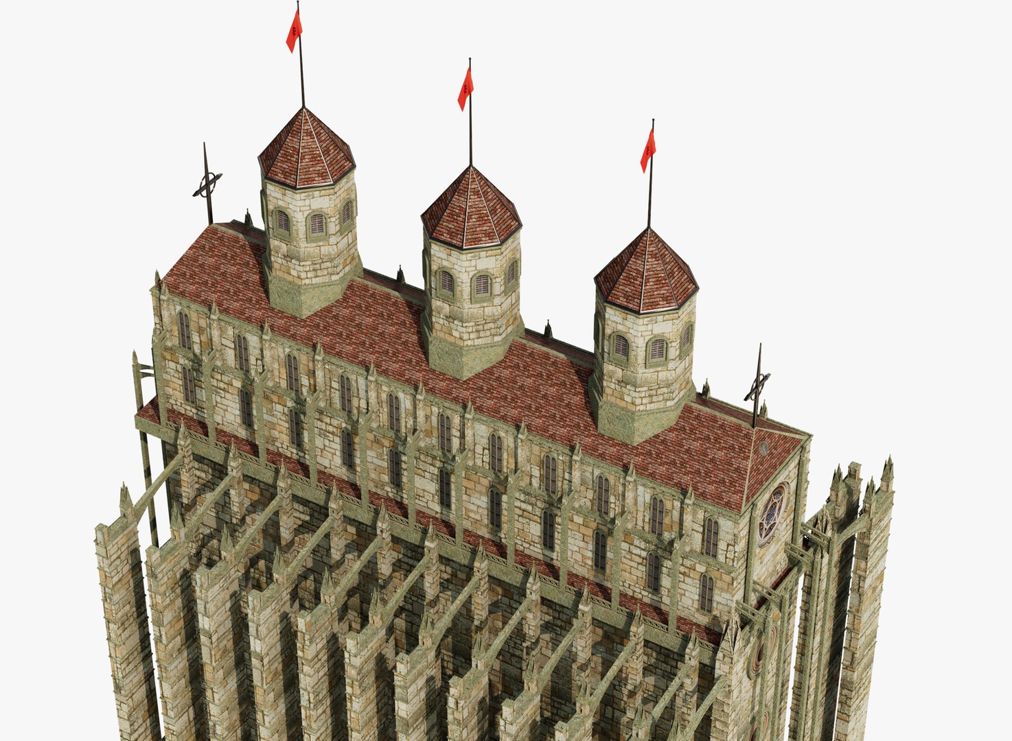 Ancient Tower Castle 3D Model - TurboSquid 2042830