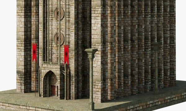 Ancient Tower Castle 3D model - TurboSquid 2042830