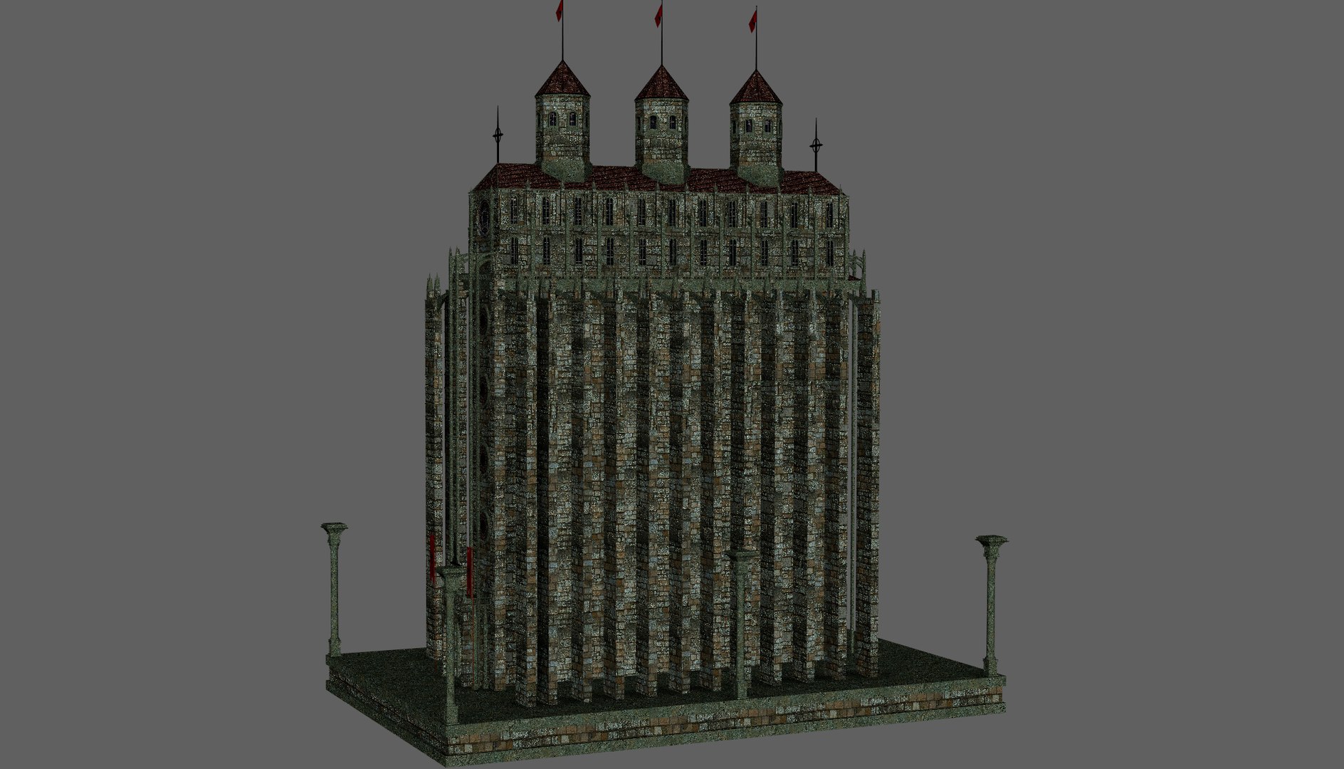 Ancient Tower Castle 3D Model - TurboSquid 2042830