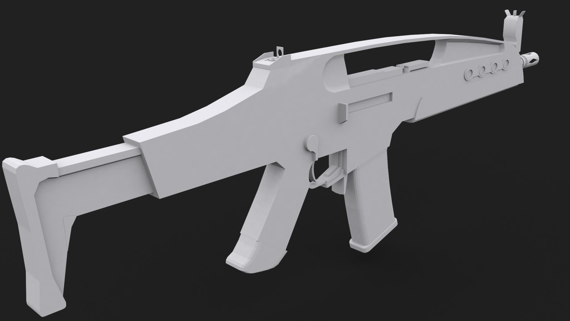 Free Gun Xm8 Rifle 3d Model