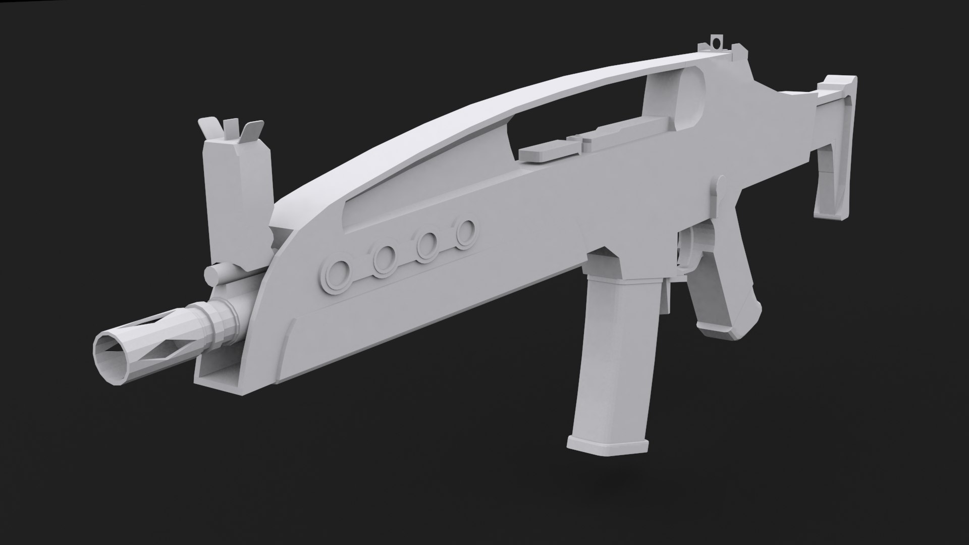 Free Gun Xm8 Rifle 3d Model