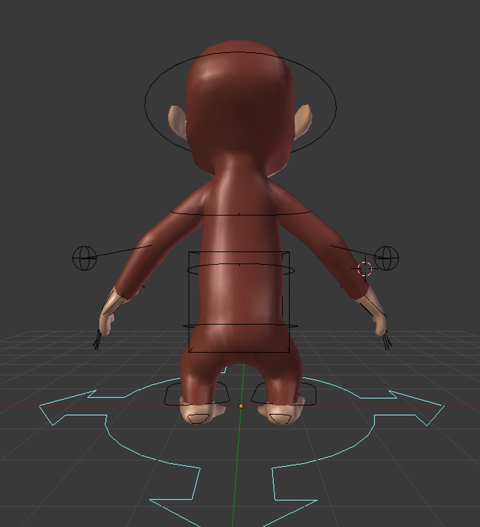 3d Model Monkey Curious George