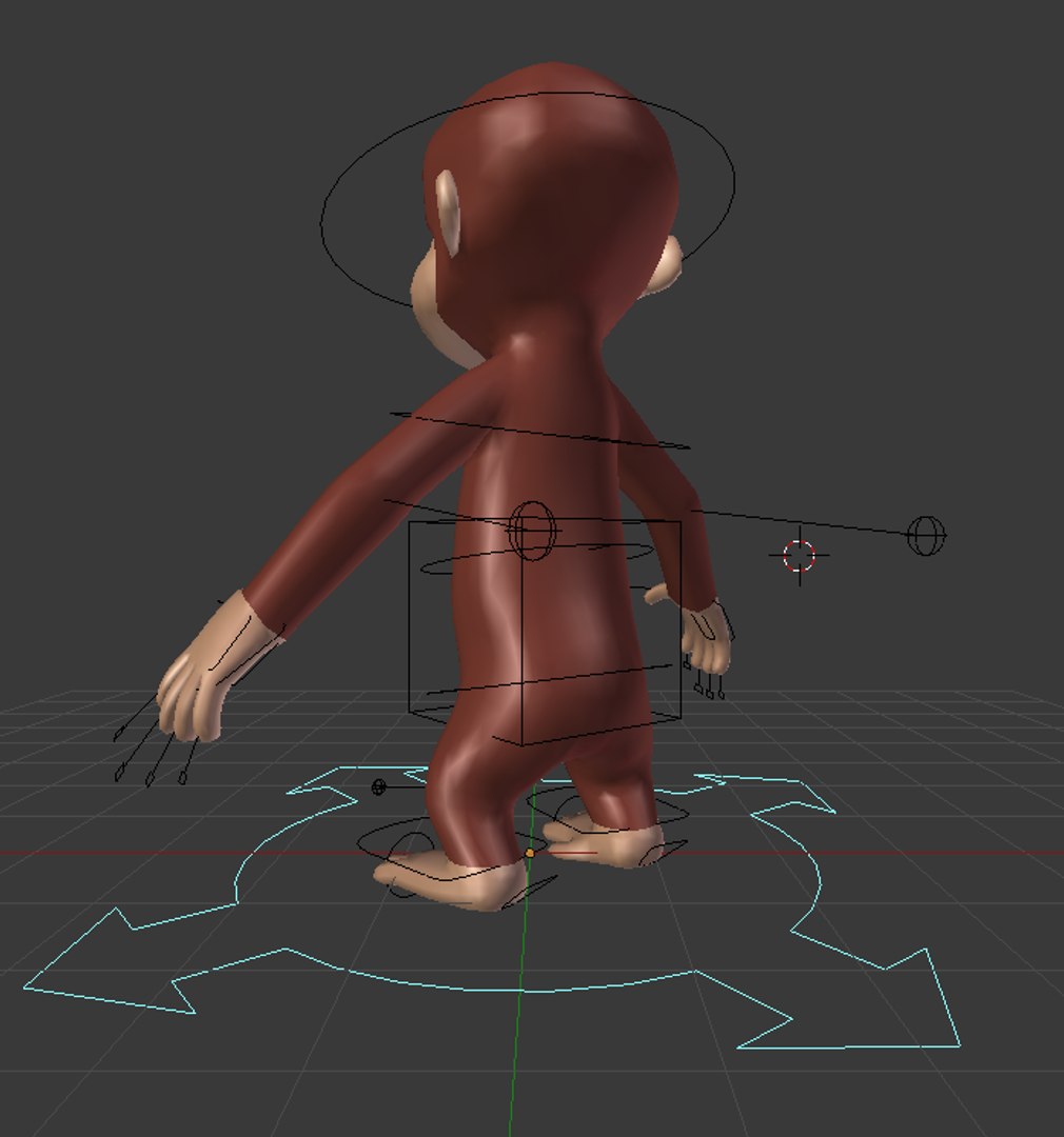 3d Model Monkey Curious George