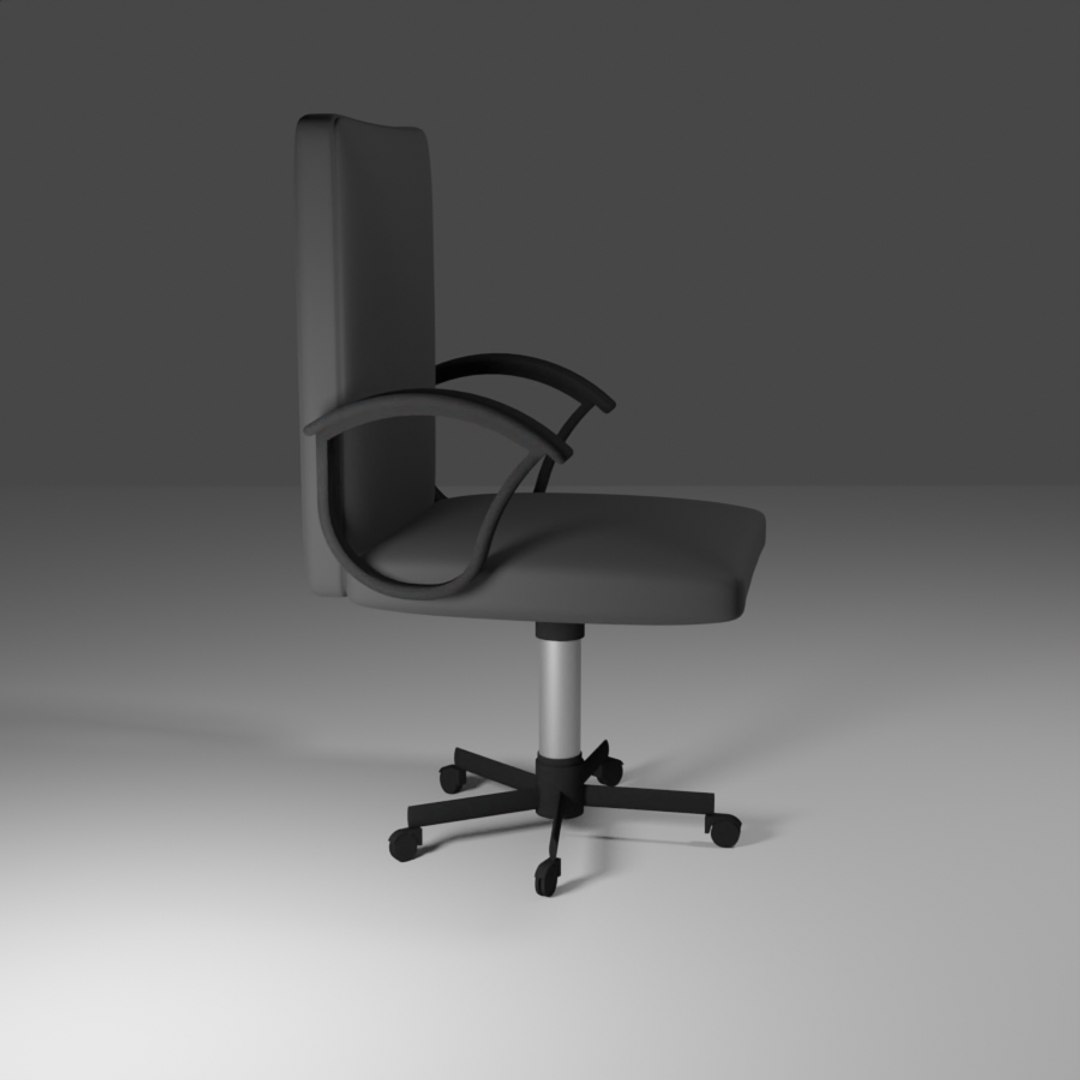 Simple Computer Chair 3D Model - TurboSquid 1632128