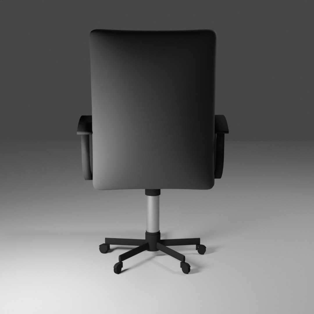 Simple Computer Chair 3D Model - TurboSquid 1632128