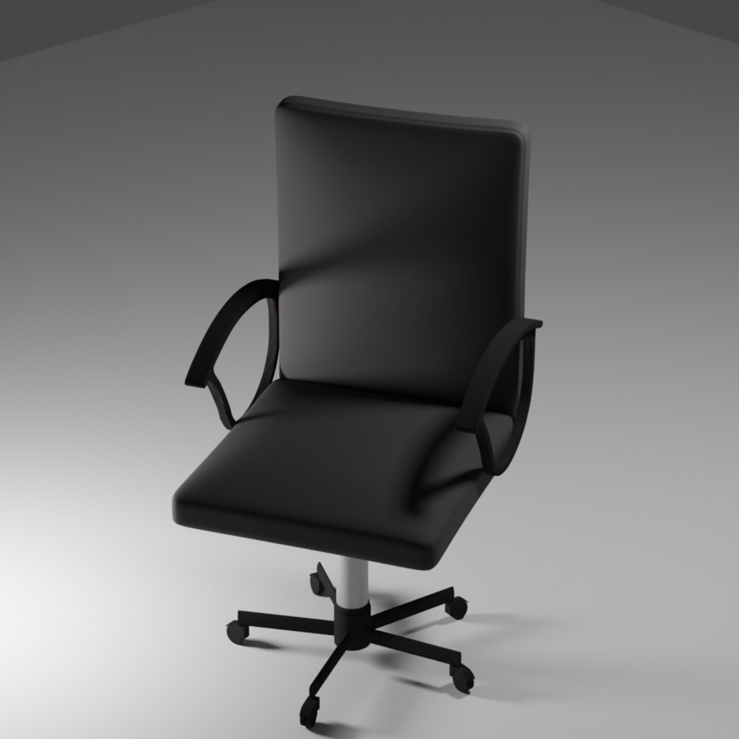 Simple Computer Chair 3D Model - TurboSquid 1632128