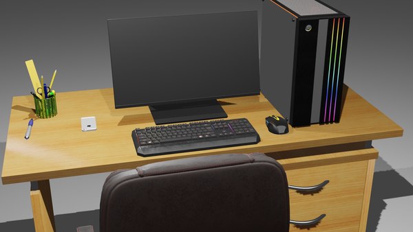 3D computer setup model - TurboSquid 1709456