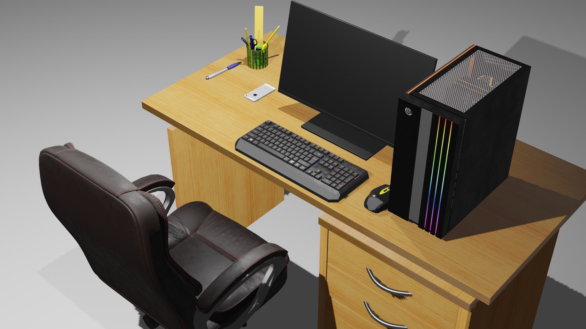 3D Computer Setup Model - TurboSquid 1709456