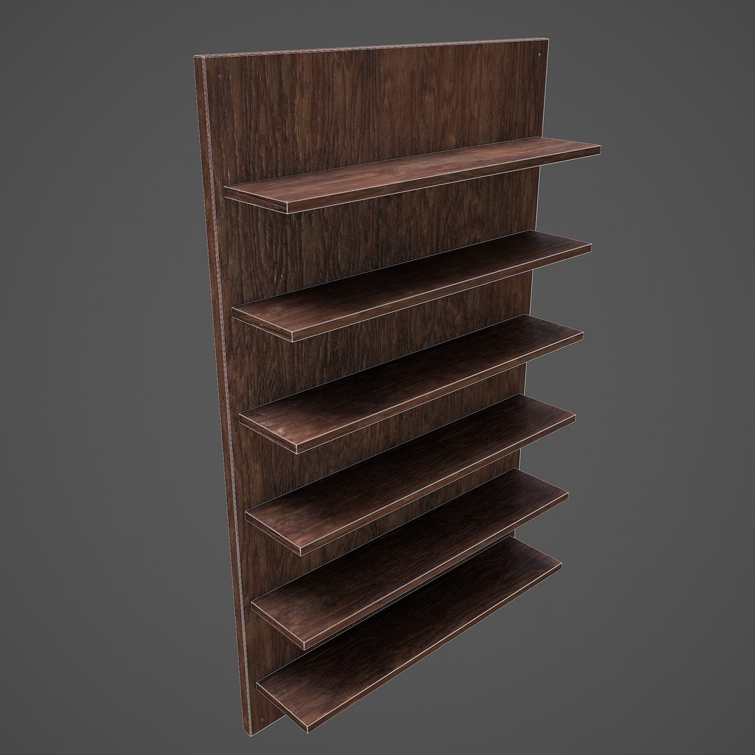 3D Model No Sides Shelf - TurboSquid 1768373