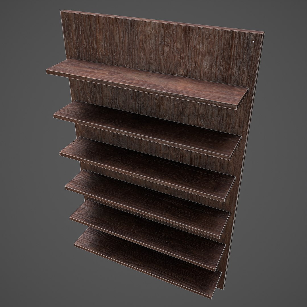 3D Model No Sides Shelf - TurboSquid 1768373