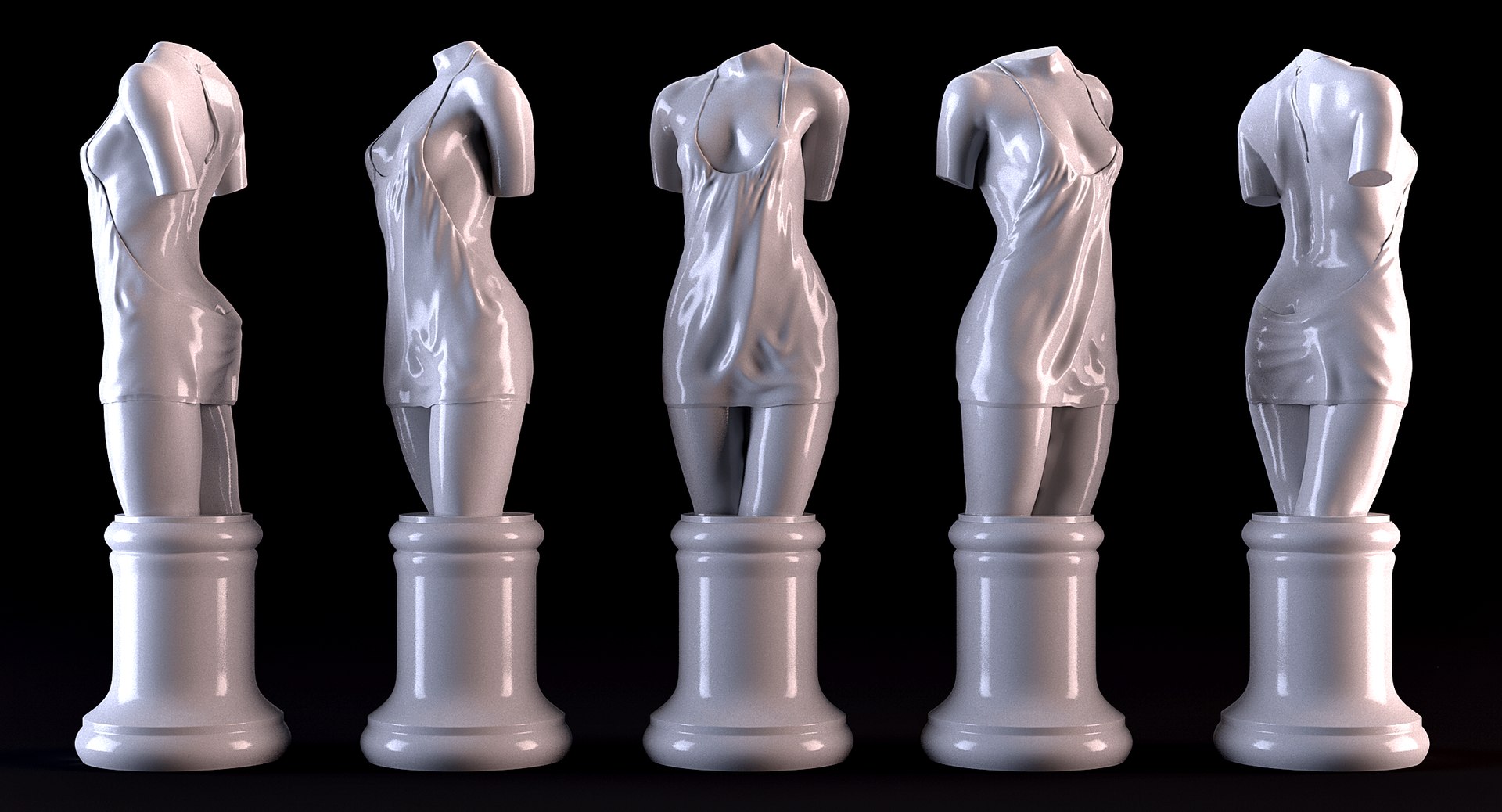 Woman Torso 3D Model - TurboSquid 1800799