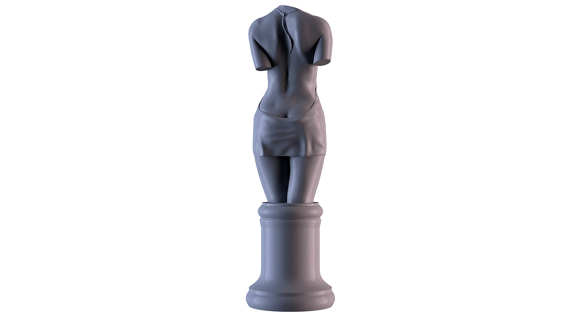 Woman Torso 3D Model - TurboSquid 1800799