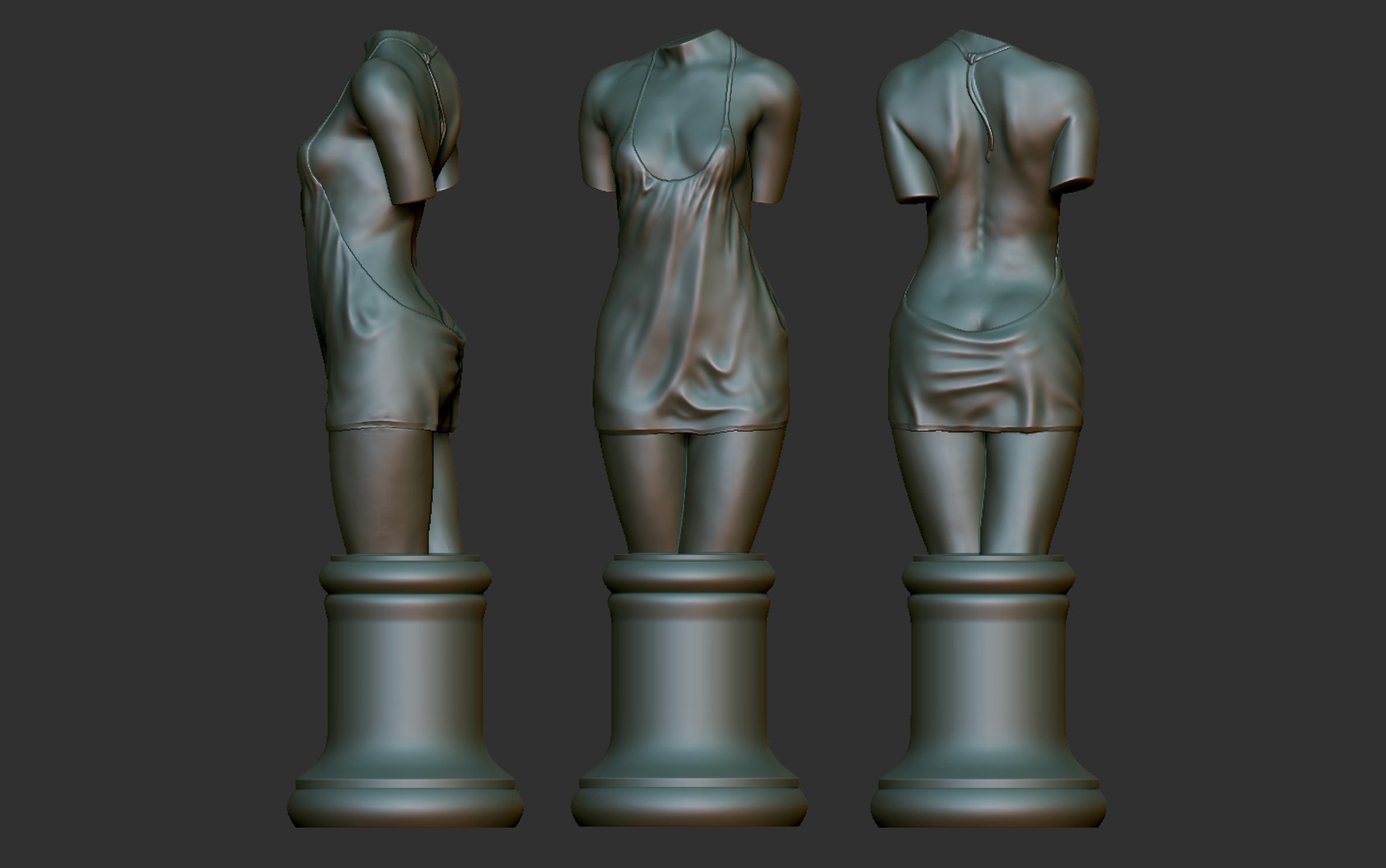 Woman Torso 3D Model - TurboSquid 1800799
