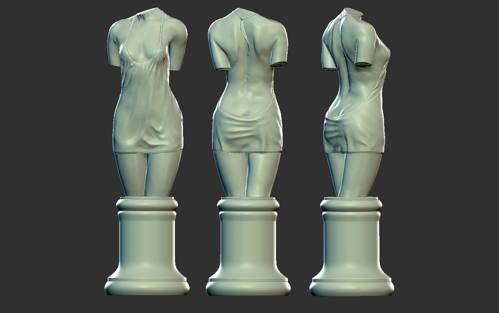 Woman Torso 3D Model - TurboSquid 1800799