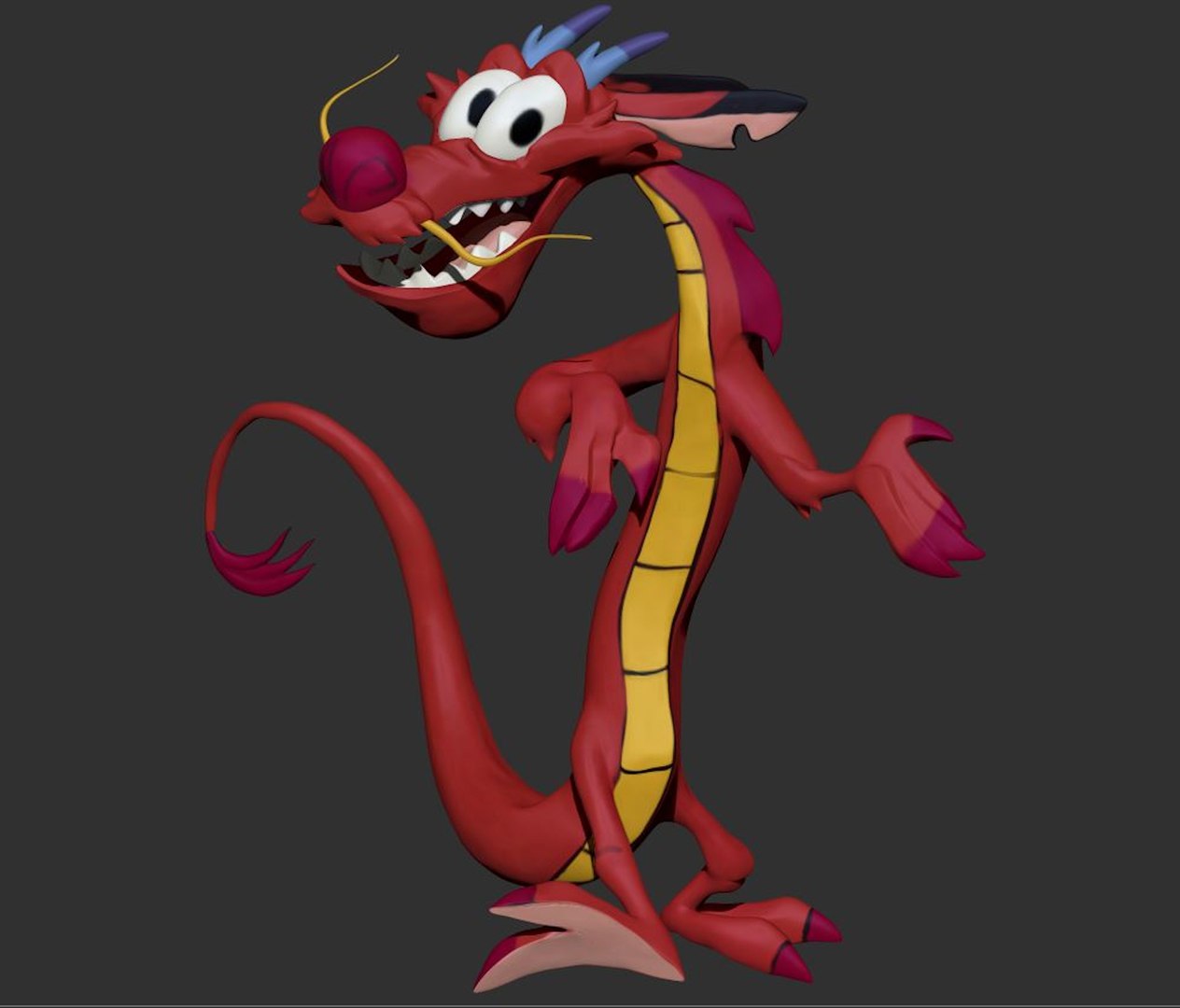 Mushu ZBrush ZTL Sculpt 3D Model - TurboSquid 1736729