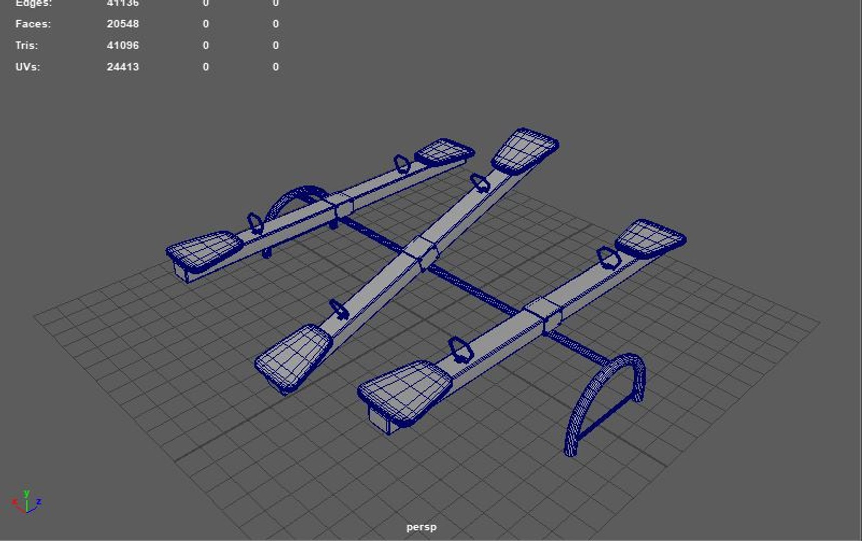 3D Wooden See-Saw 3D Model - TurboSquid 2363271