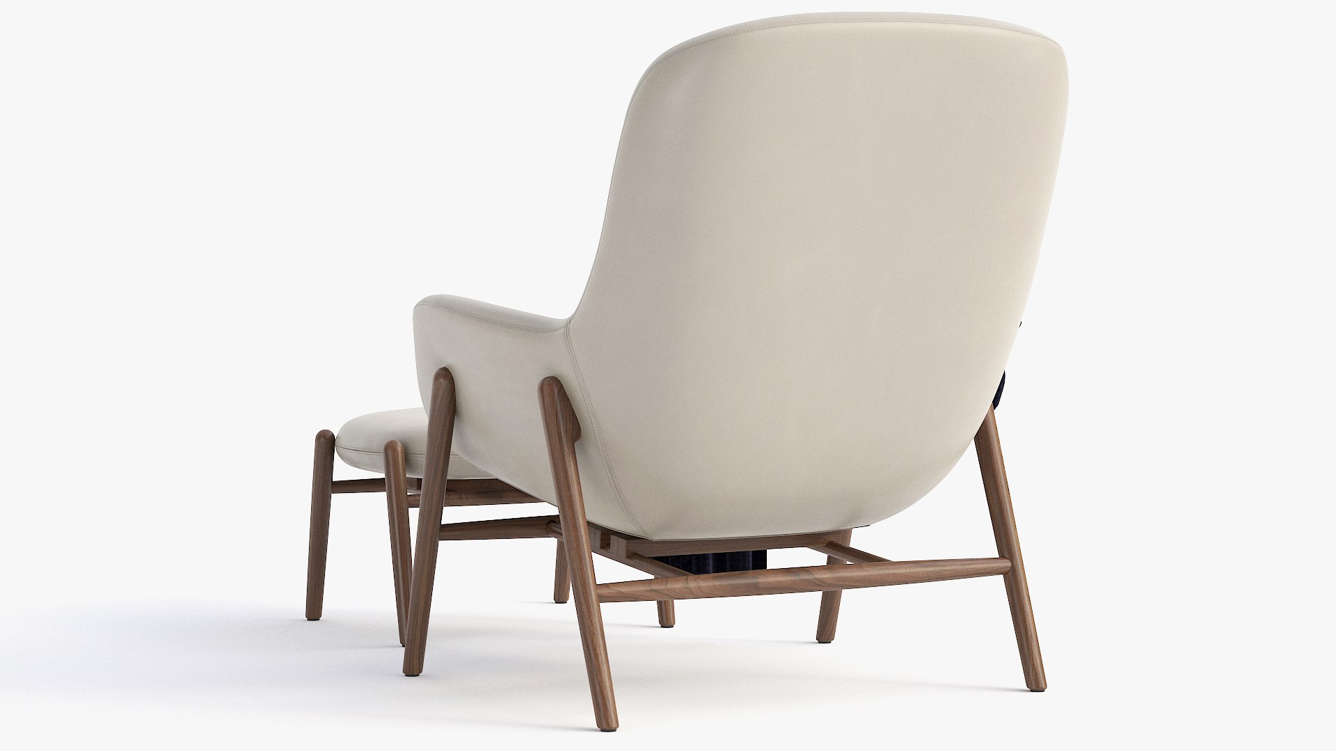 3D Nora Lounge Chair And Ottoman - TurboSquid 1955698