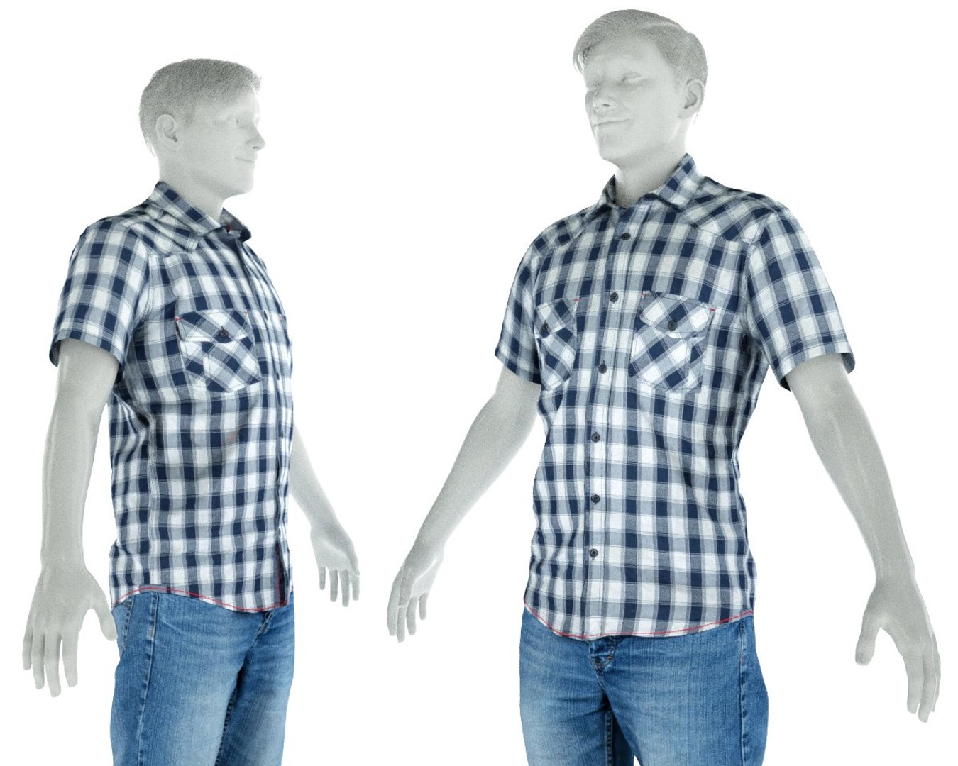 Male Clothing Outfit Model - TurboSquid 1329859