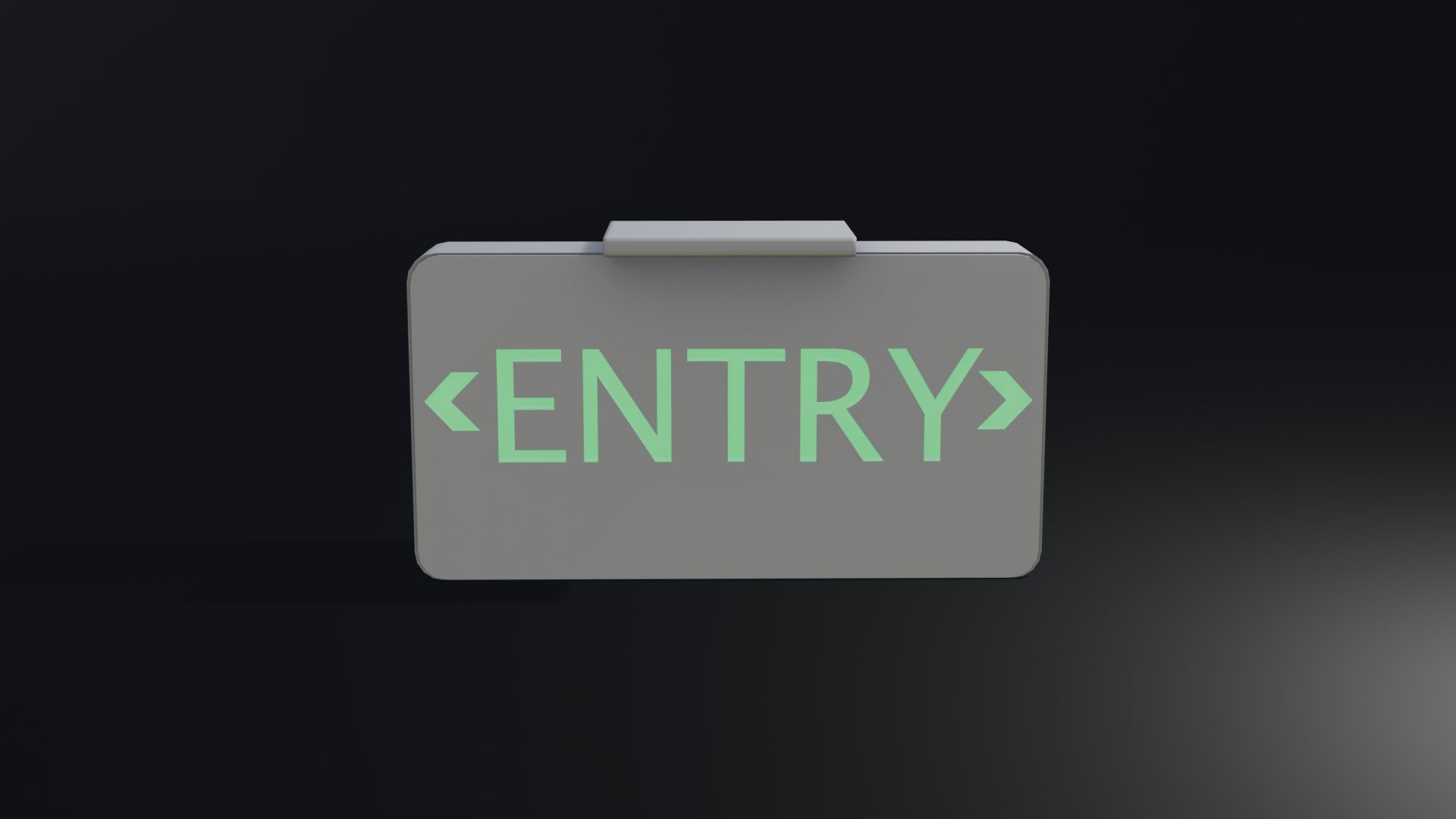 Entry Sign Board 3D Model - TurboSquid 2222464