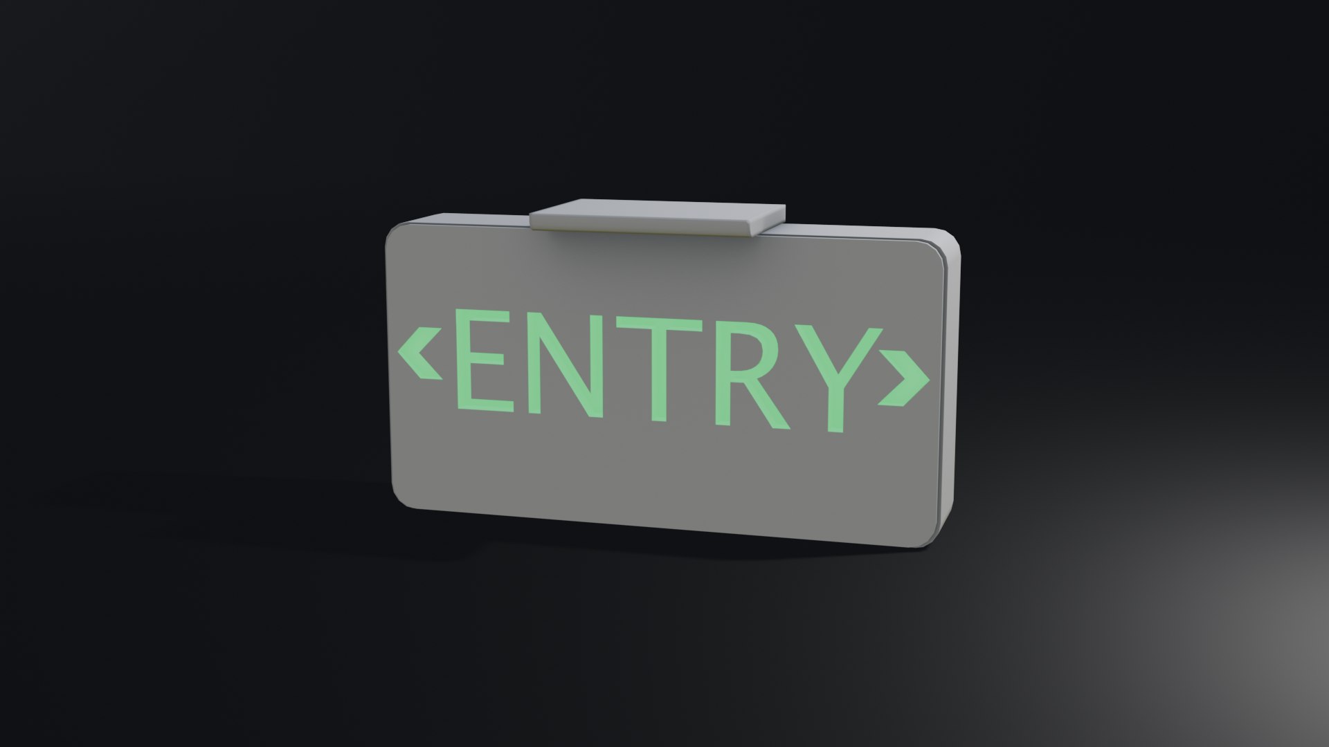 Entry Sign Board 3D Model - TurboSquid 2222464