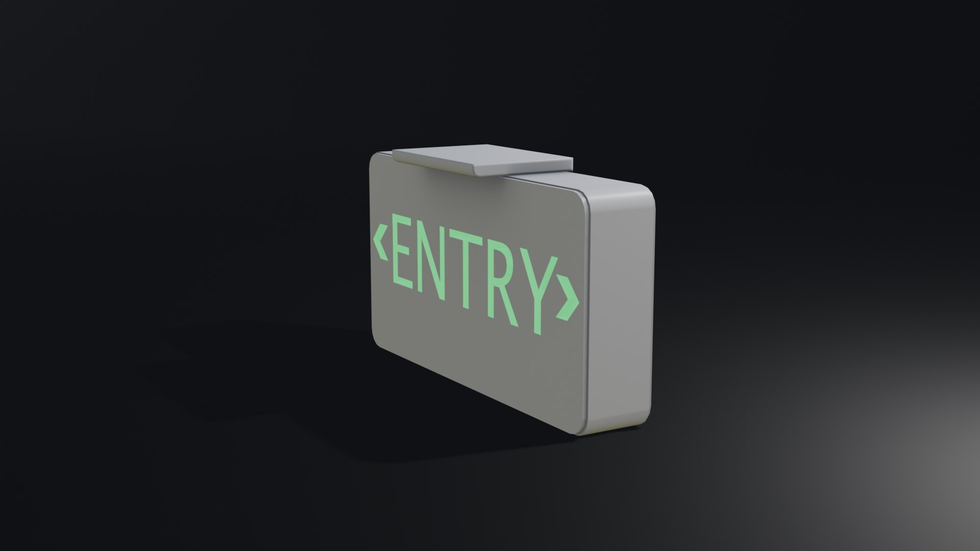 Entry Sign Board 3D Model - TurboSquid 2222464