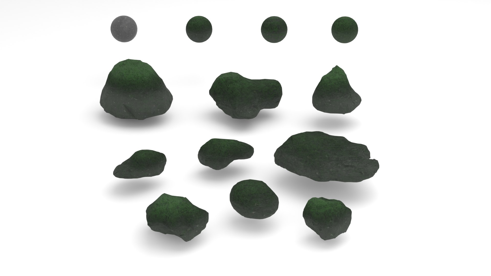 Bundle Of 9 Rock Models With Textures 3D - TurboSquid 2391670