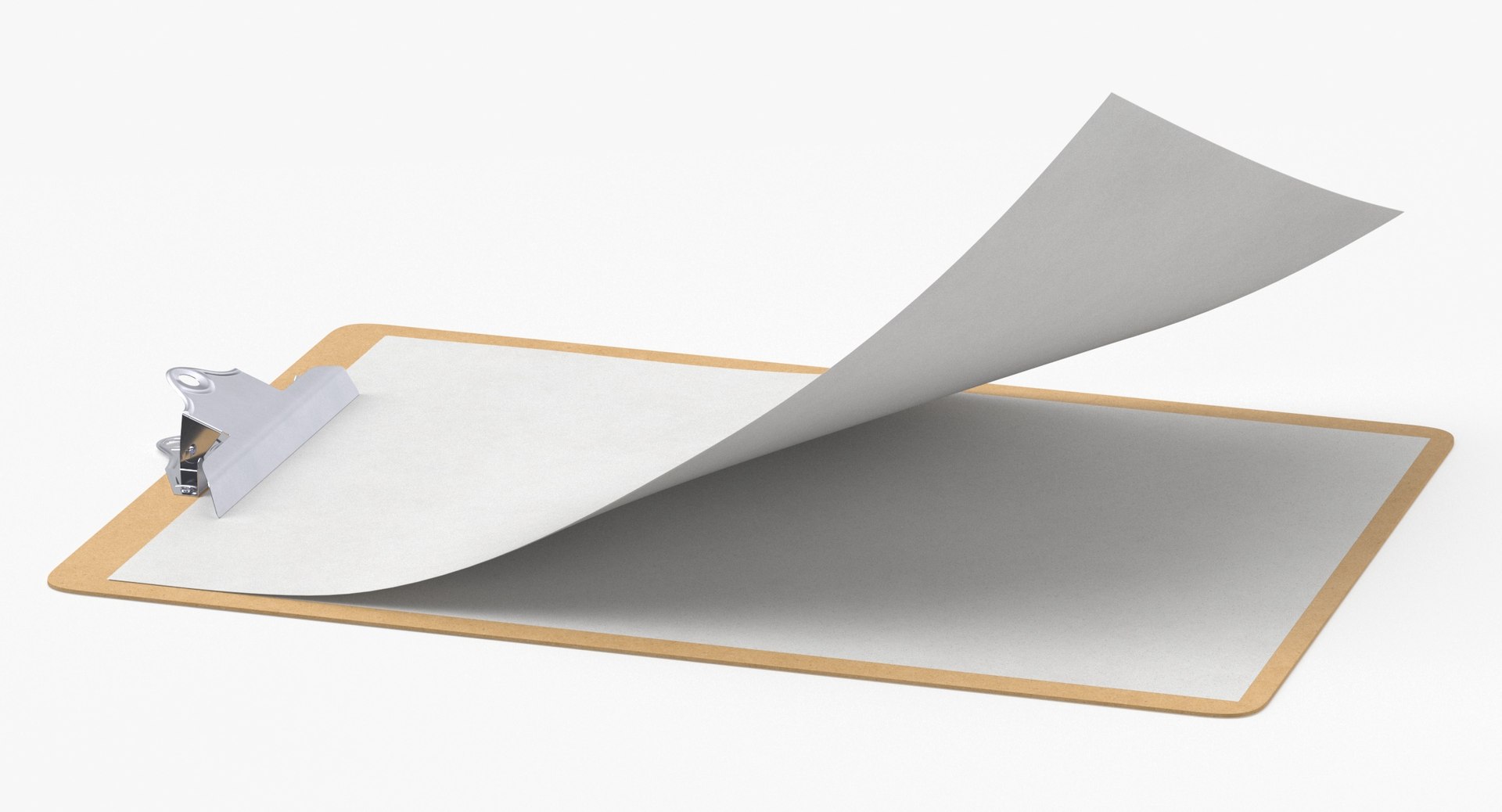 Office Stationary Clipboard Type 02 Different Poses Blank And Generic ...