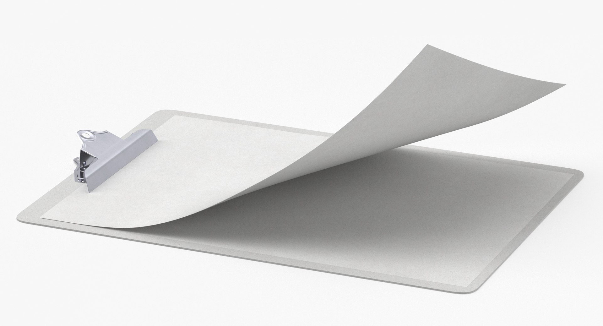 Office Stationary Clipboard Type 02 Different Poses Blank And Generic ...