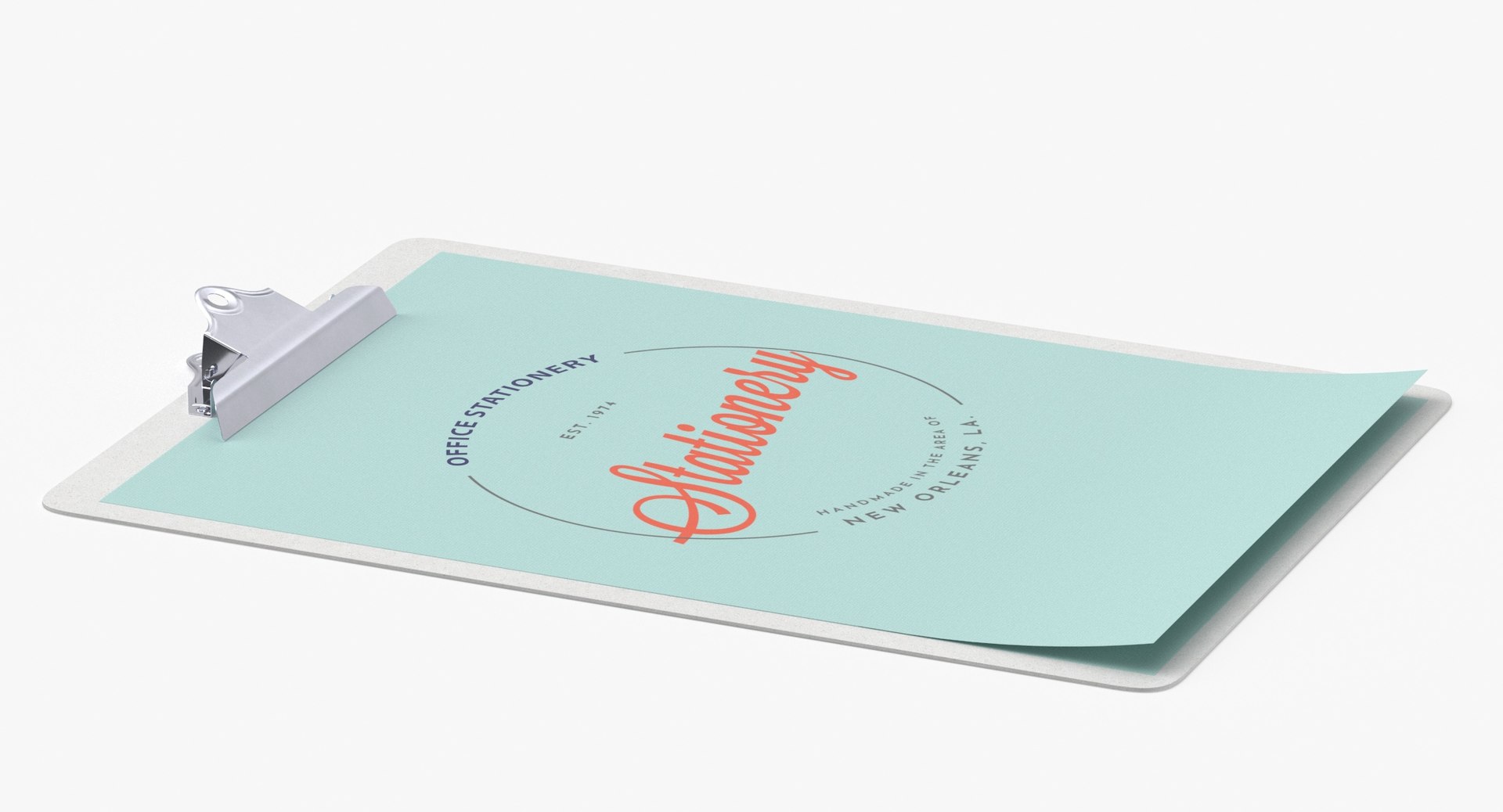 Office Stationary Clipboard Type 02 Different Poses Blank And Generic ...