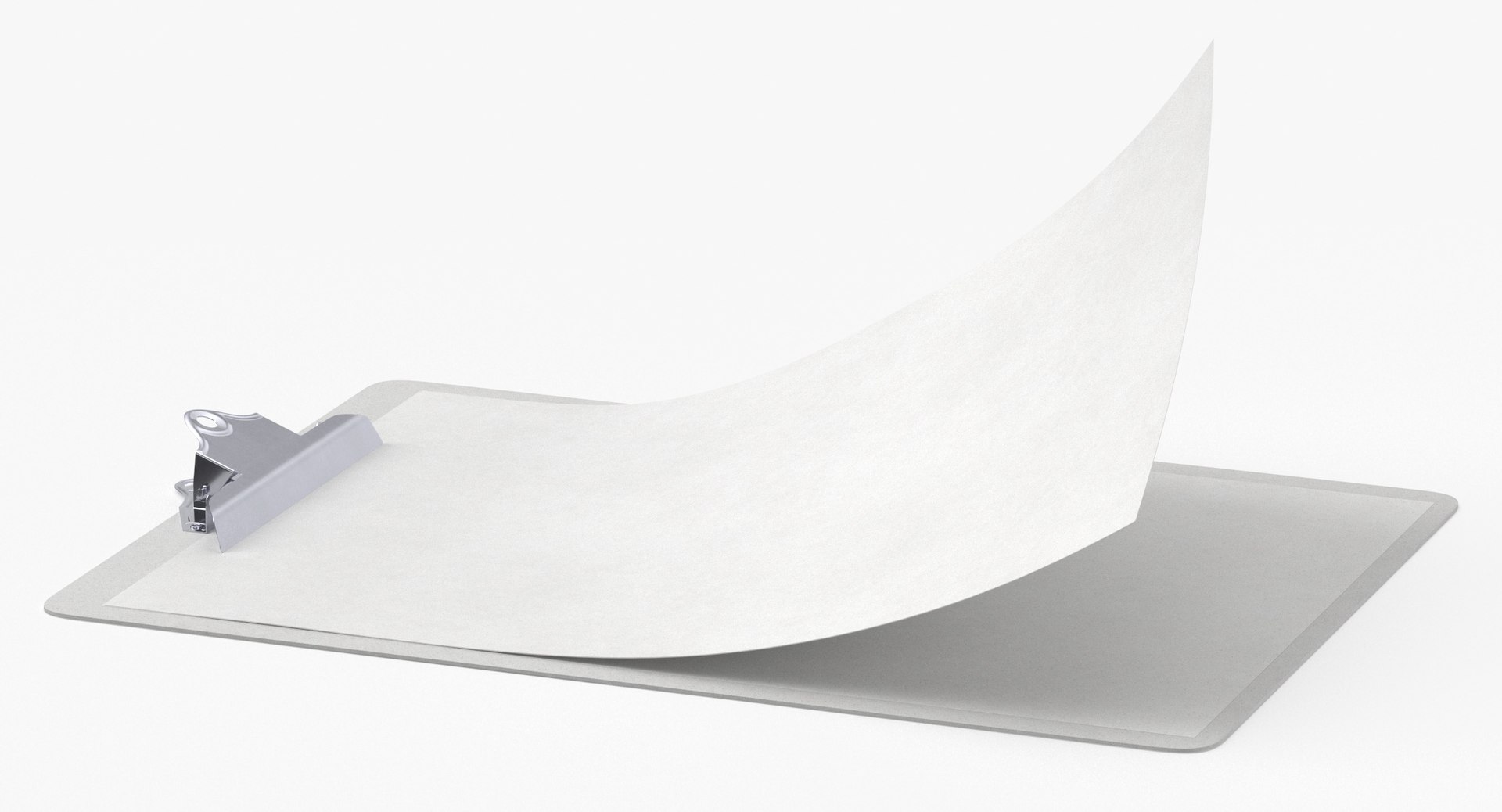 Office Stationary Clipboard Type 02 Different Poses Blank And Generic ...