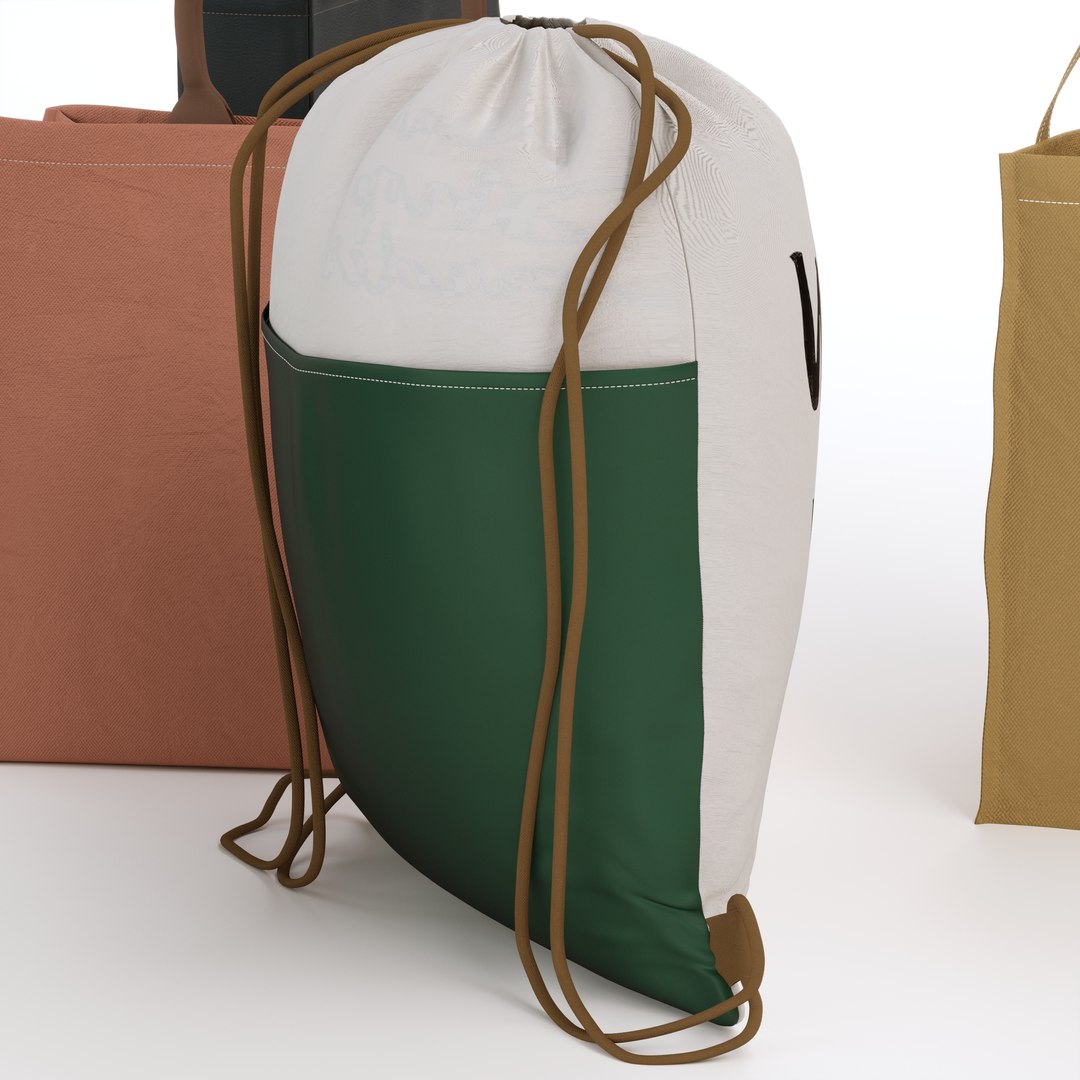 3D Model Collection Of Shopping Bags And Carriers - TurboSquid 1925340