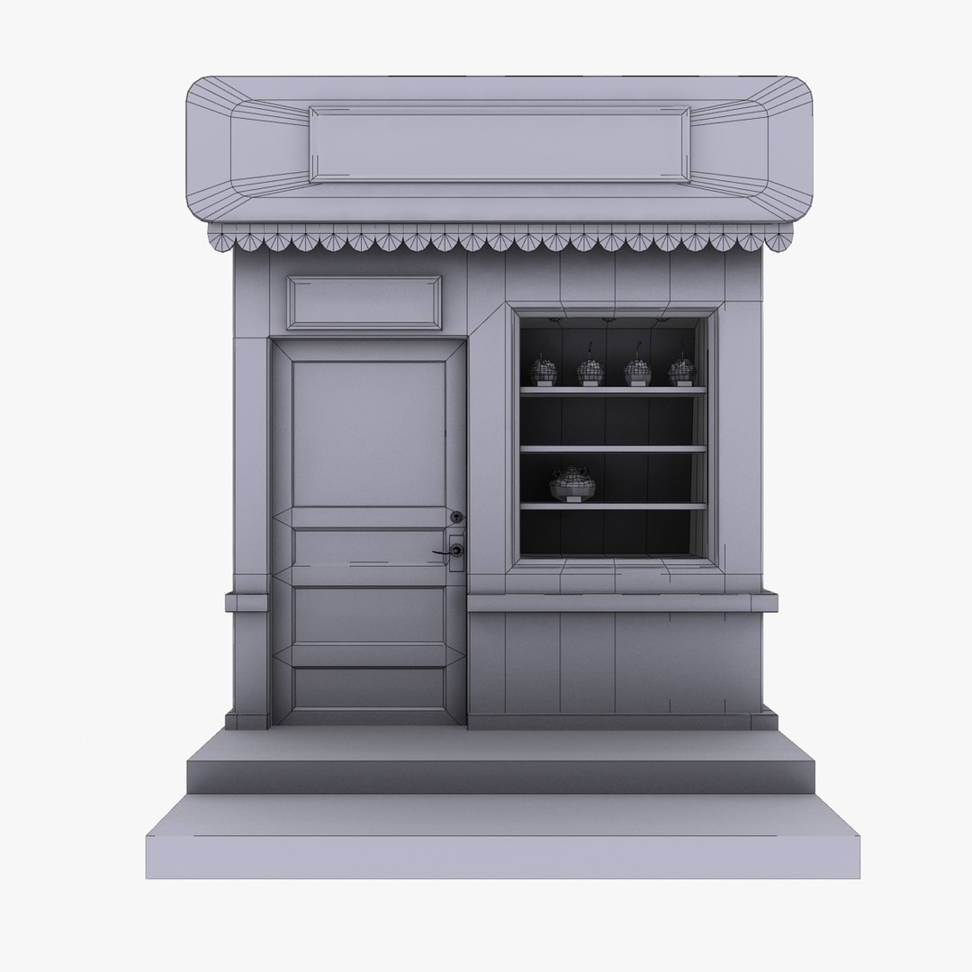 3d Stall Shop Model
