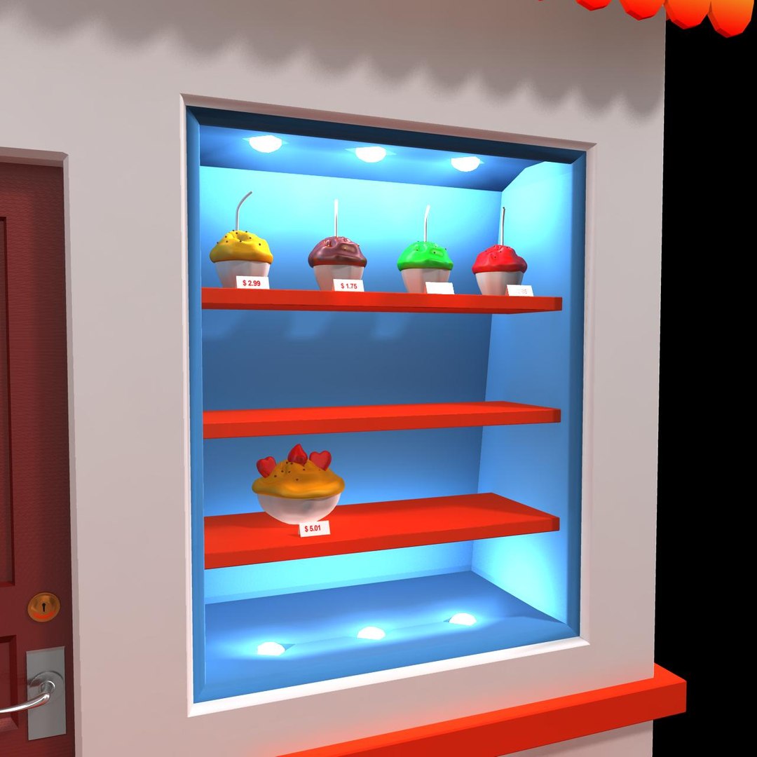 3d Stall Shop Model