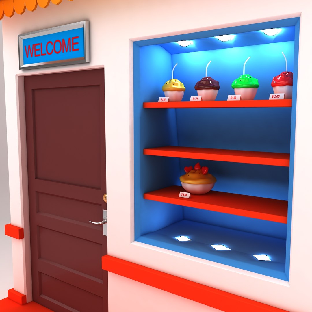 3d Stall Shop Model