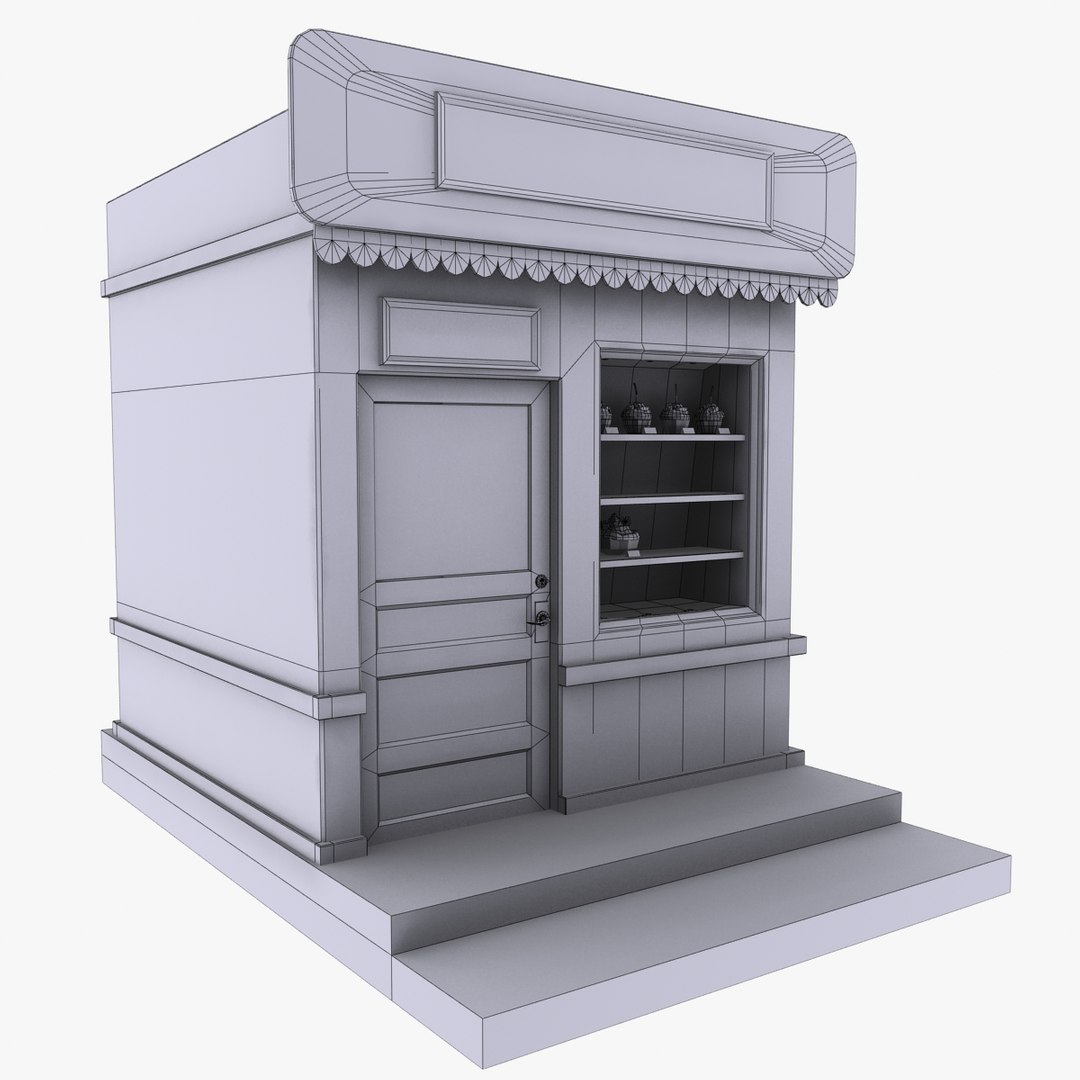 3d Stall Shop Model