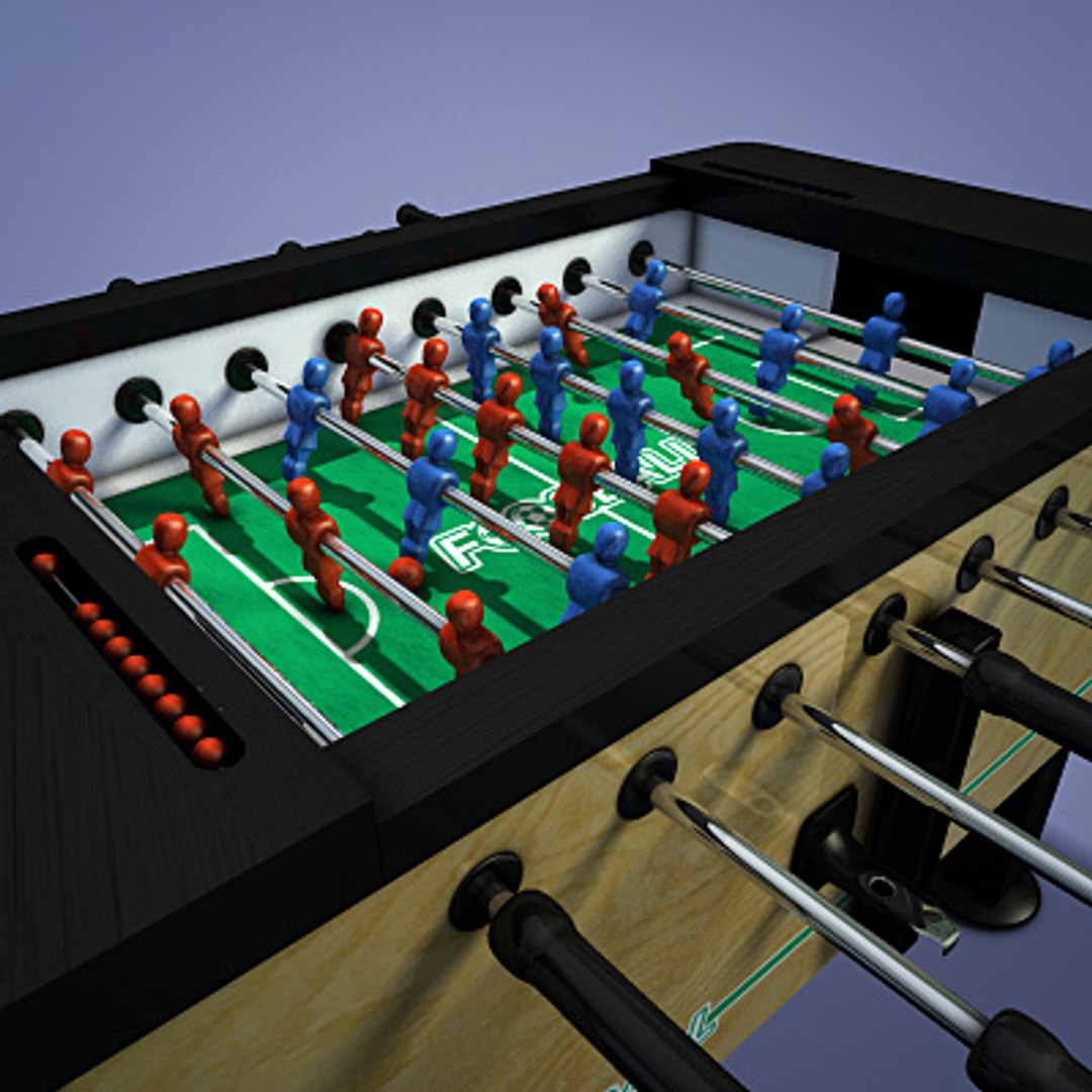 Foosball Table 3d Model