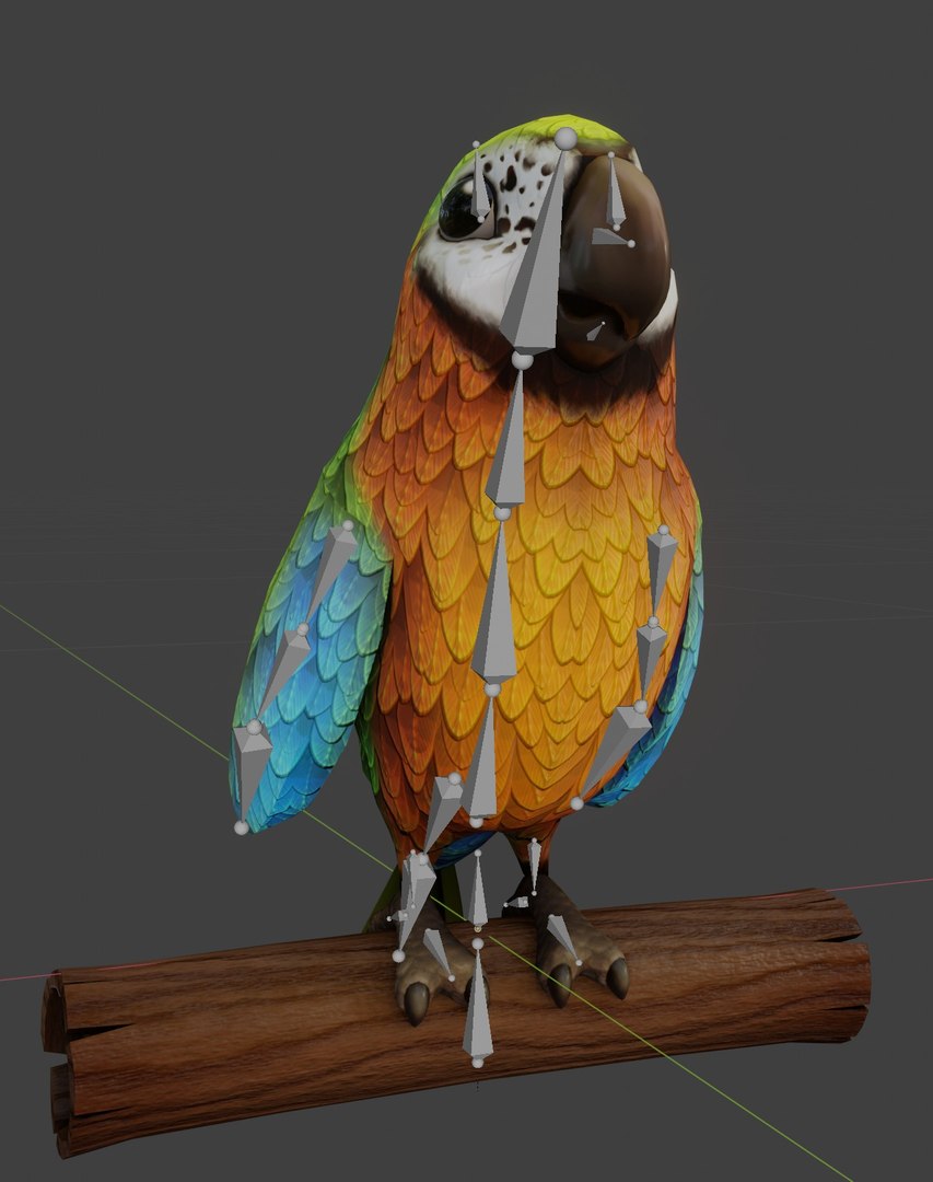 Cartoon Ara Parrot Rigged 3D Models 3D - TurboSquid 1929091
