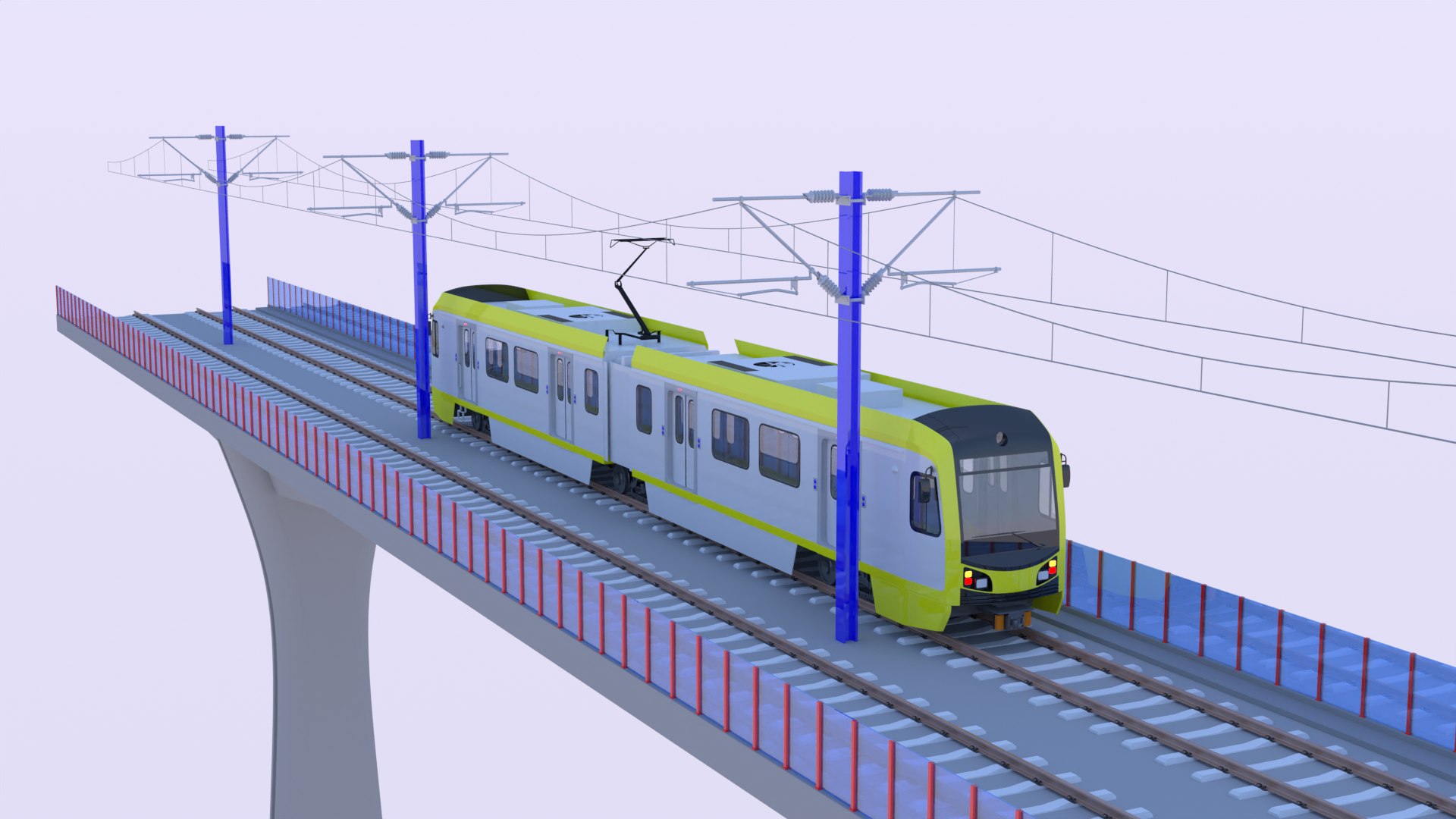 LA Light Rail Bridge 3D Model - TurboSquid 2176205