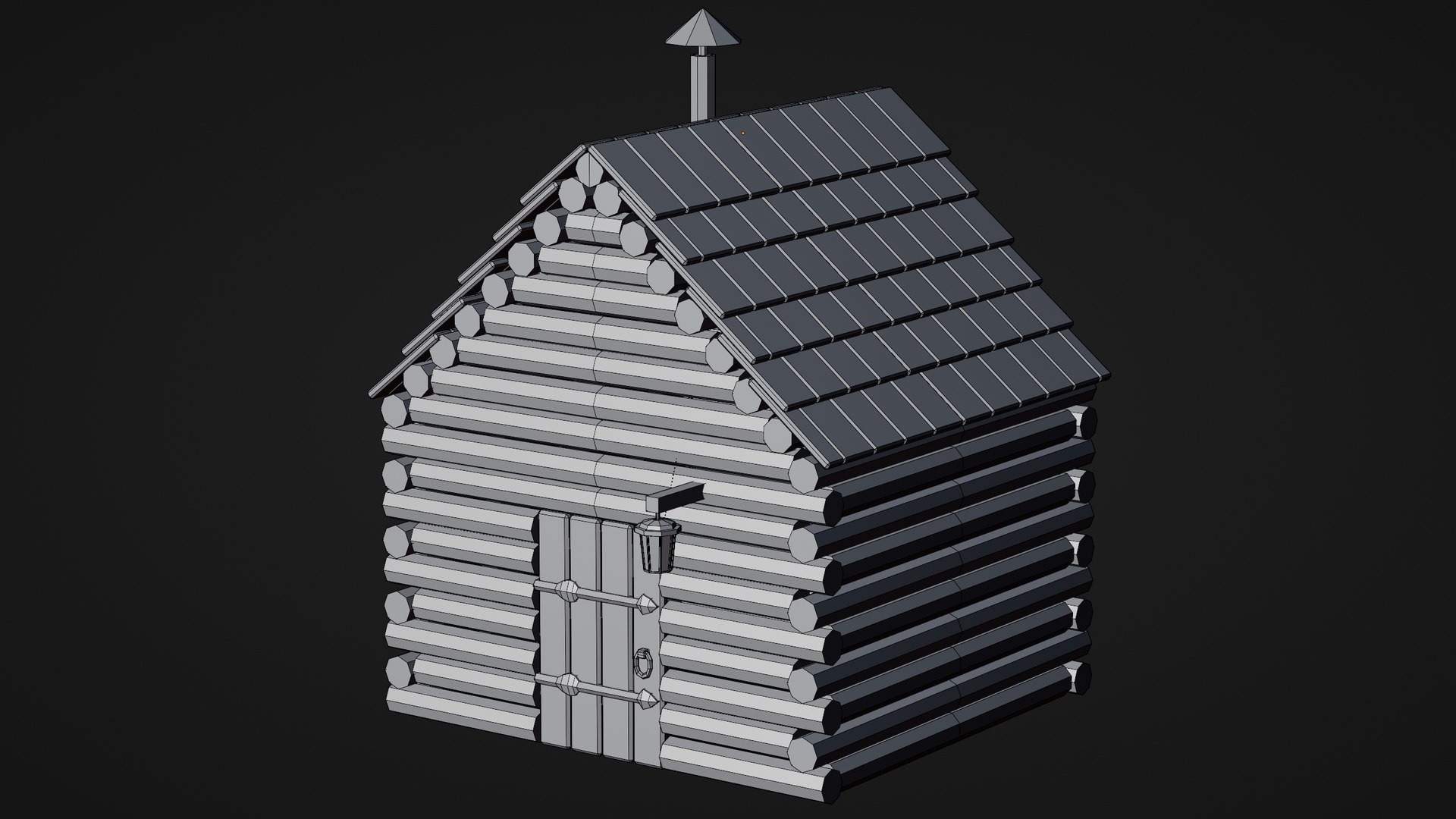 Stylized Low Poly Wooden Cabin 3D - TurboSquid 2347802