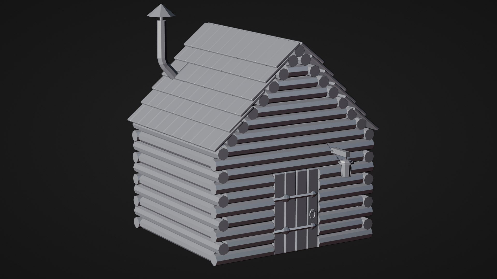 Stylized Low Poly Wooden Cabin 3D - TurboSquid 2347802