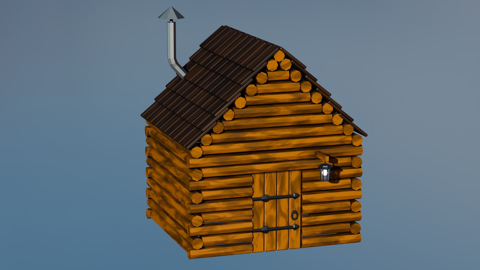 Stylized Low Poly Wooden Cabin 3D - TurboSquid 2347802