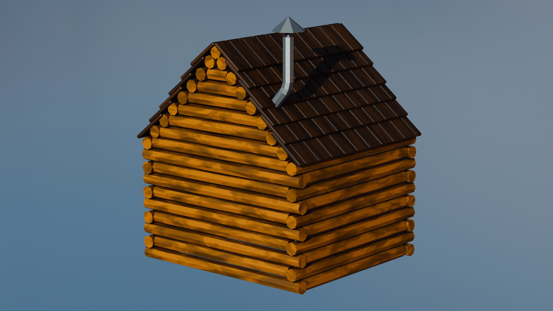 Stylized Low Poly Wooden Cabin 3D - TurboSquid 2347802