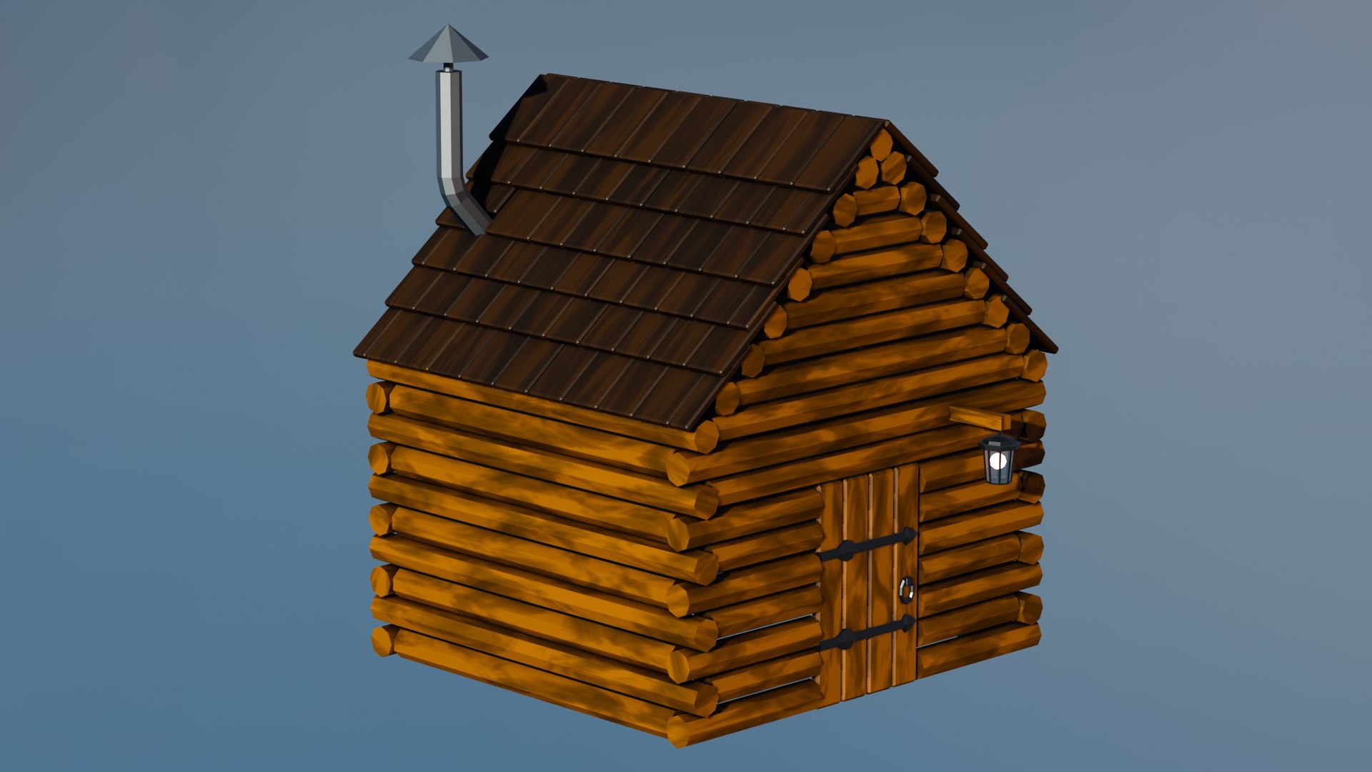 Stylized Low Poly Wooden Cabin 3D - TurboSquid 2347802