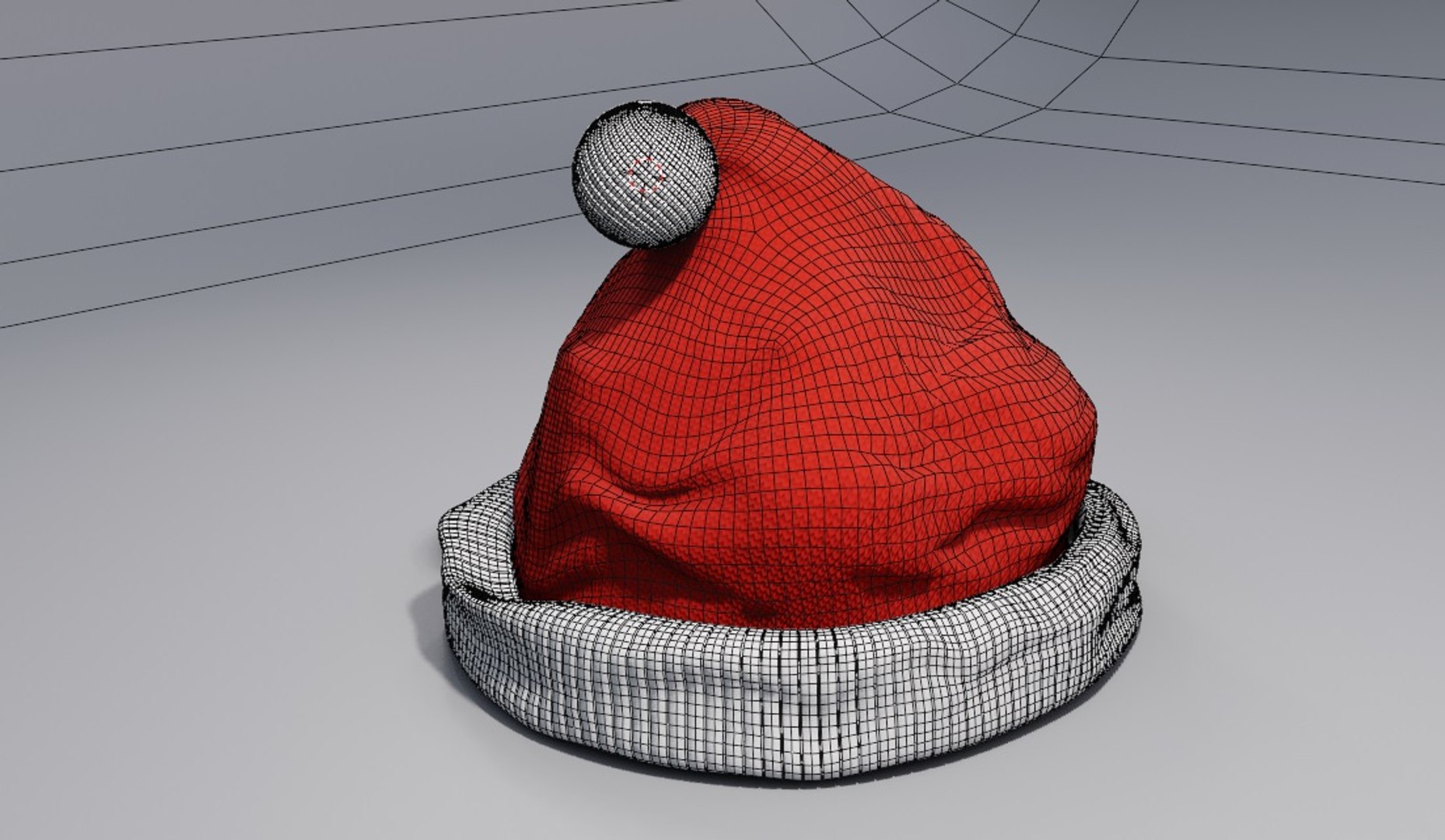 Christmas Santa Claus Hat 3D Model - TurboSquid 1647767