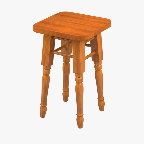 Wooden stool 3D model - TurboSquid 1153250