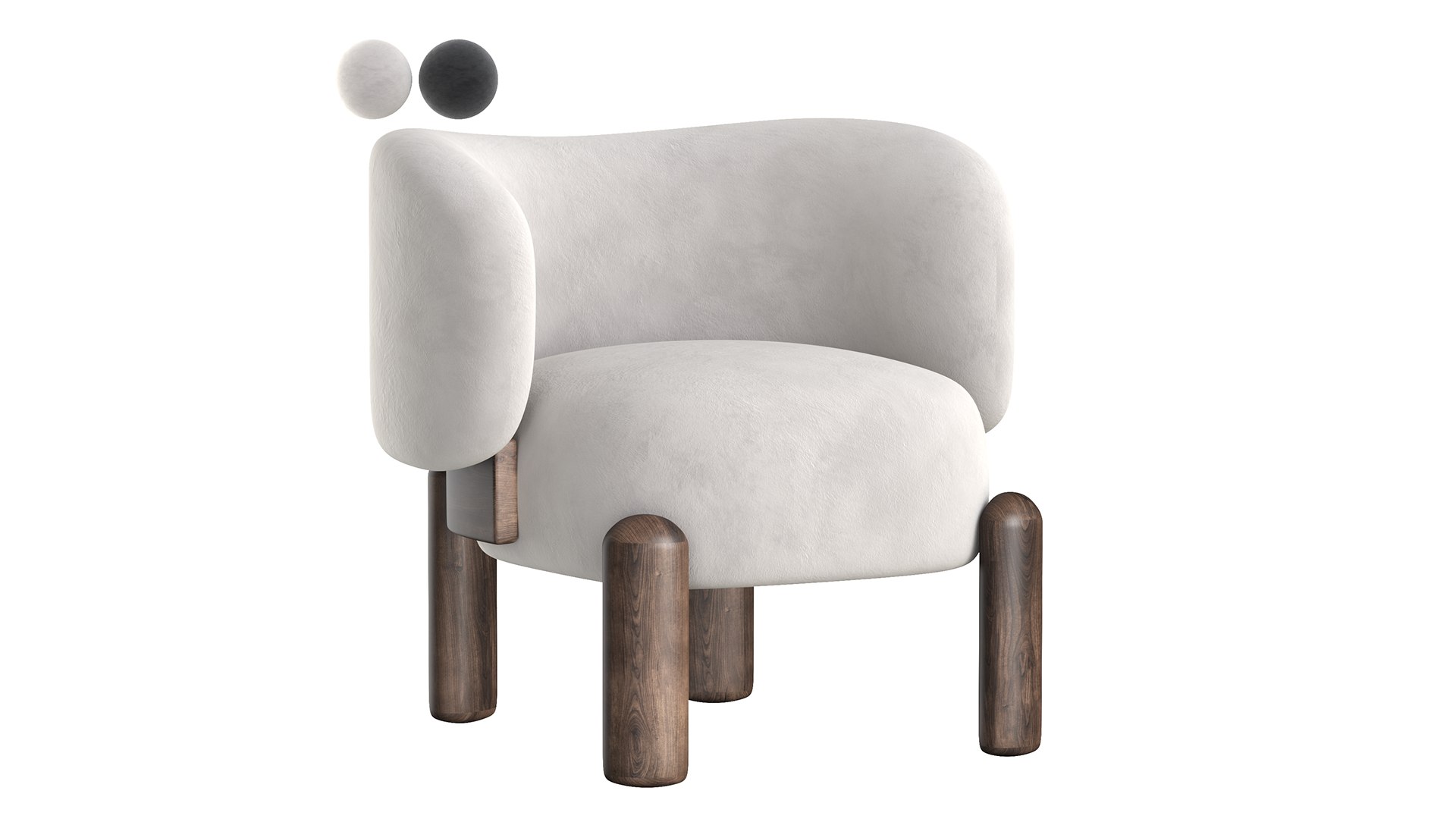 MOON Chair By Philippe Hurel 3D - TurboSquid 2338784