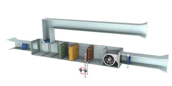 듀얼 액추에이터가있는 AHU 3D 모델 - TurboSquid 1270061