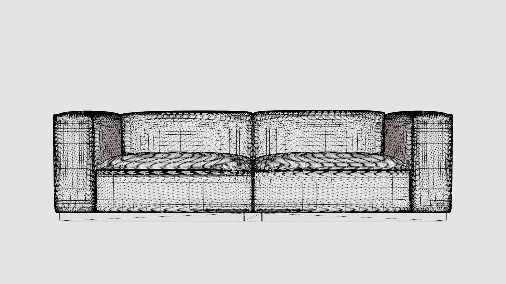 3D 2-Seater Sofa Model - TurboSquid 2293243